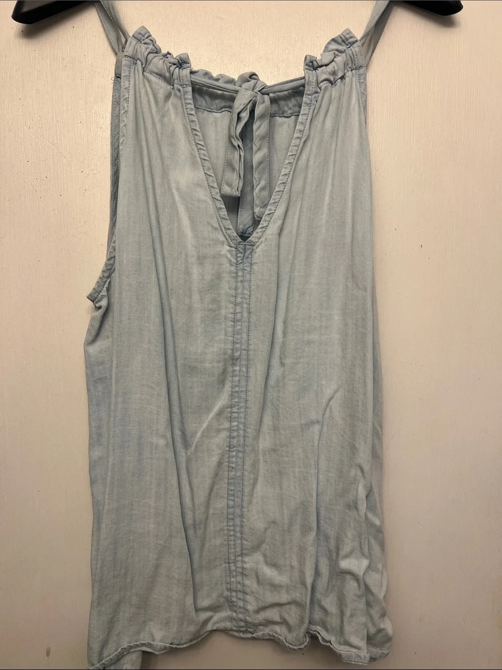 Time and Tru | Tops | Time And Tru Light Blue Ruffletrim Camisole ...